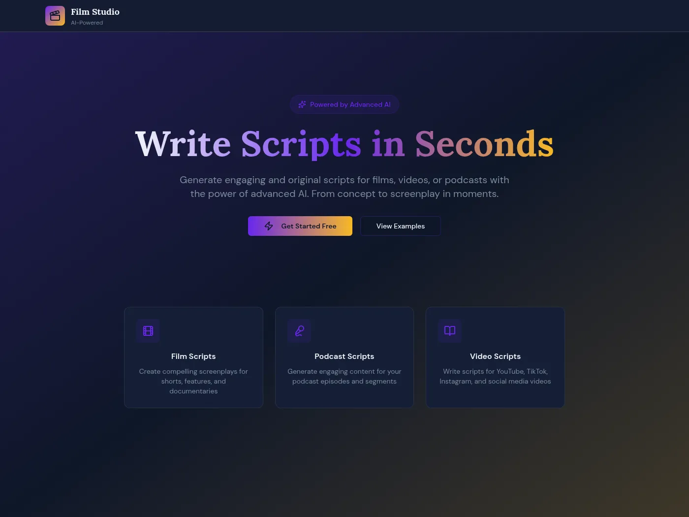AI Scriptwriter Generator