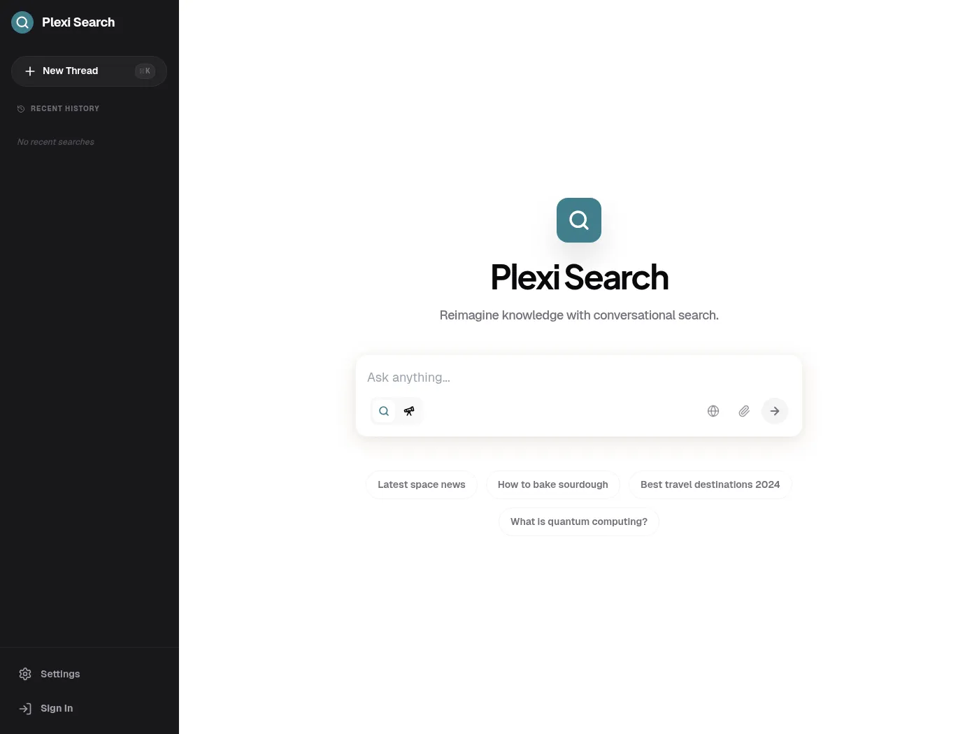 Perplexity AI Web Search
