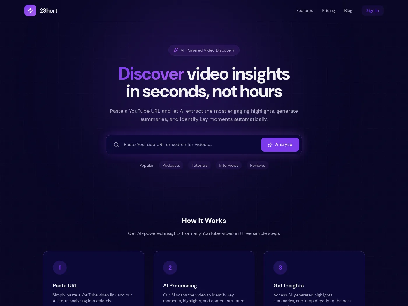 2Short AI Search Clone