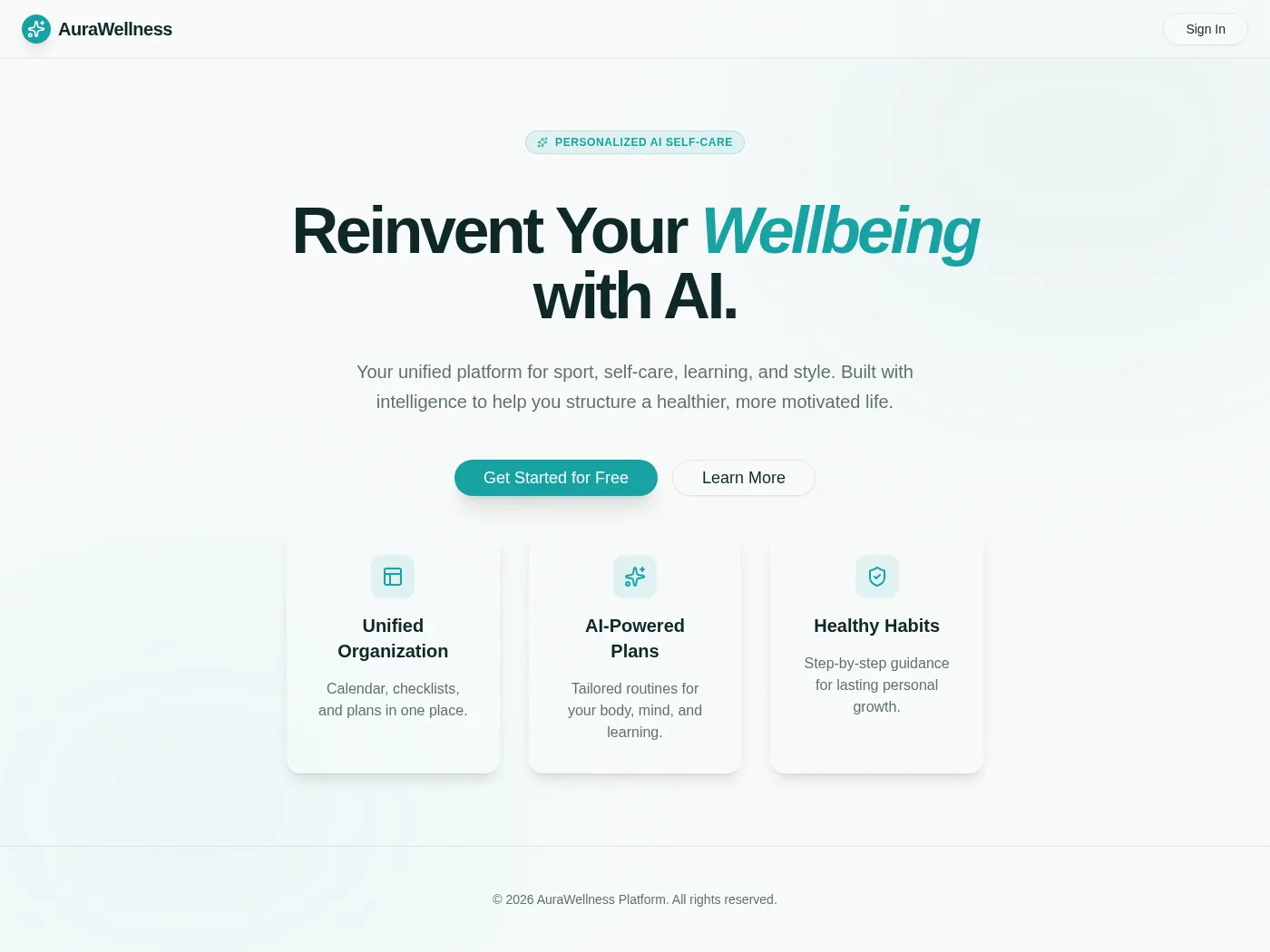 AuraWellness Platform