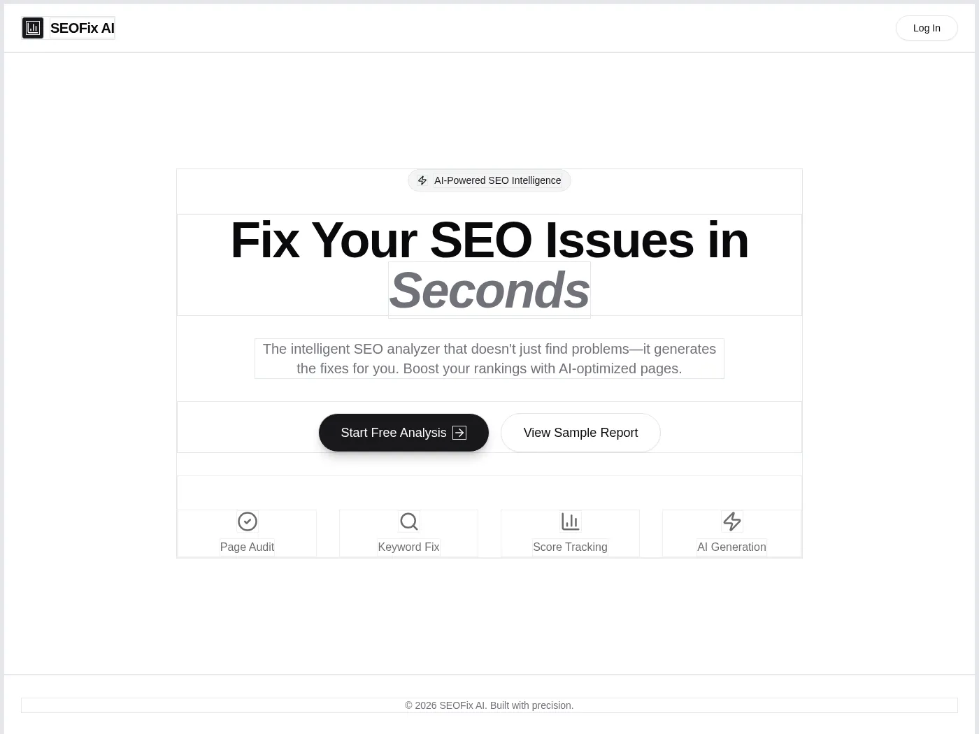 AI SEO Page Fixer