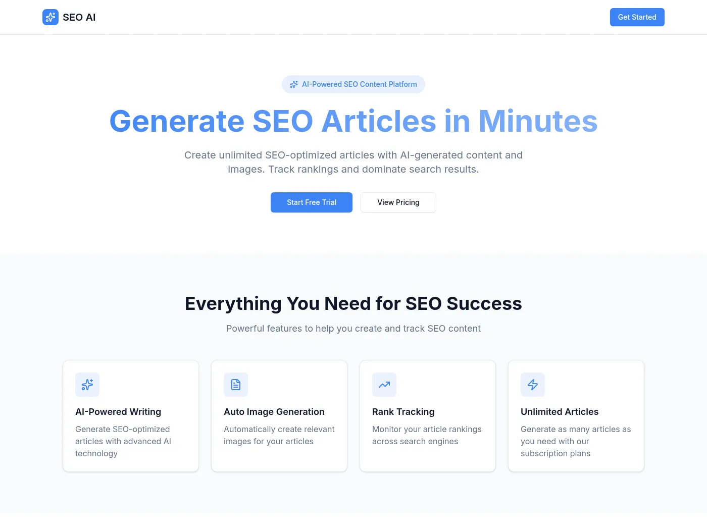 AI SEO Content Platform for Automated Article Generation and Ranking Insights