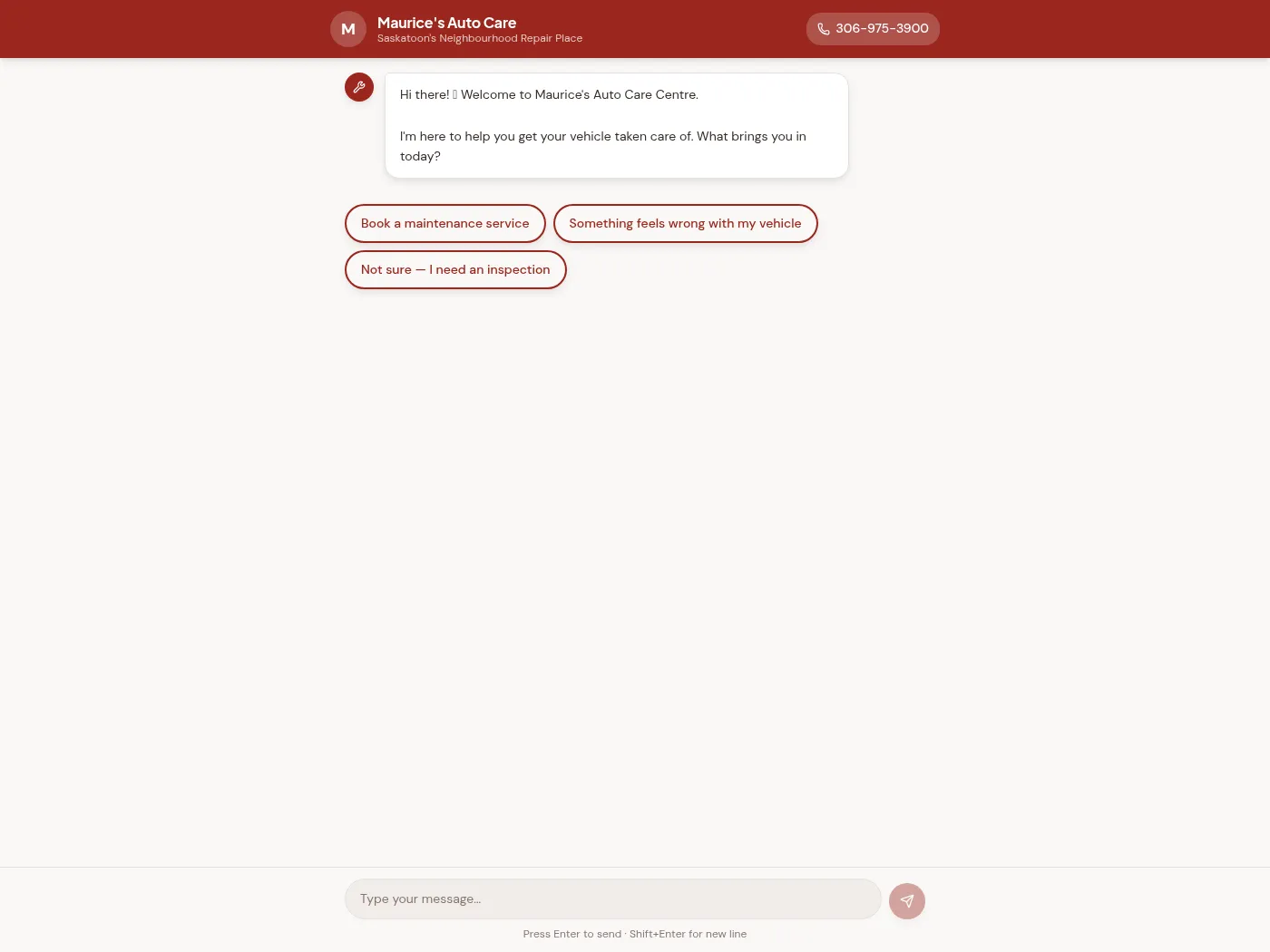Maurice's AI Service Assistant