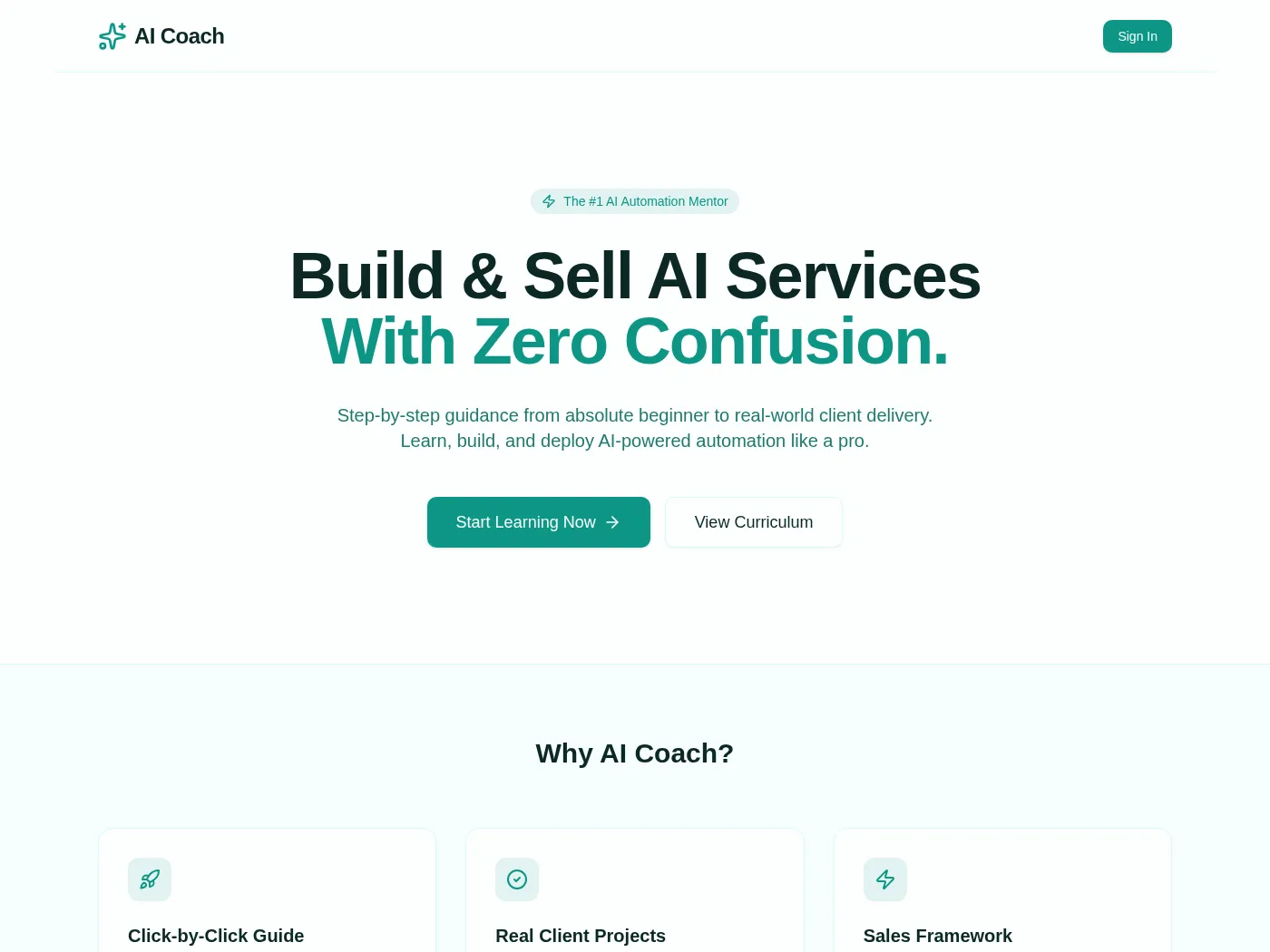 AI Service Builder Coach