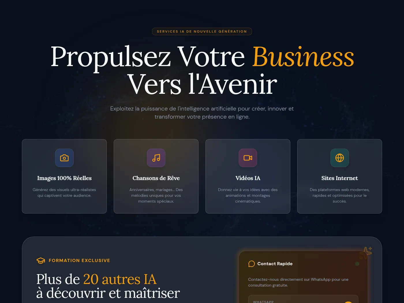 AI Services Promo Poster