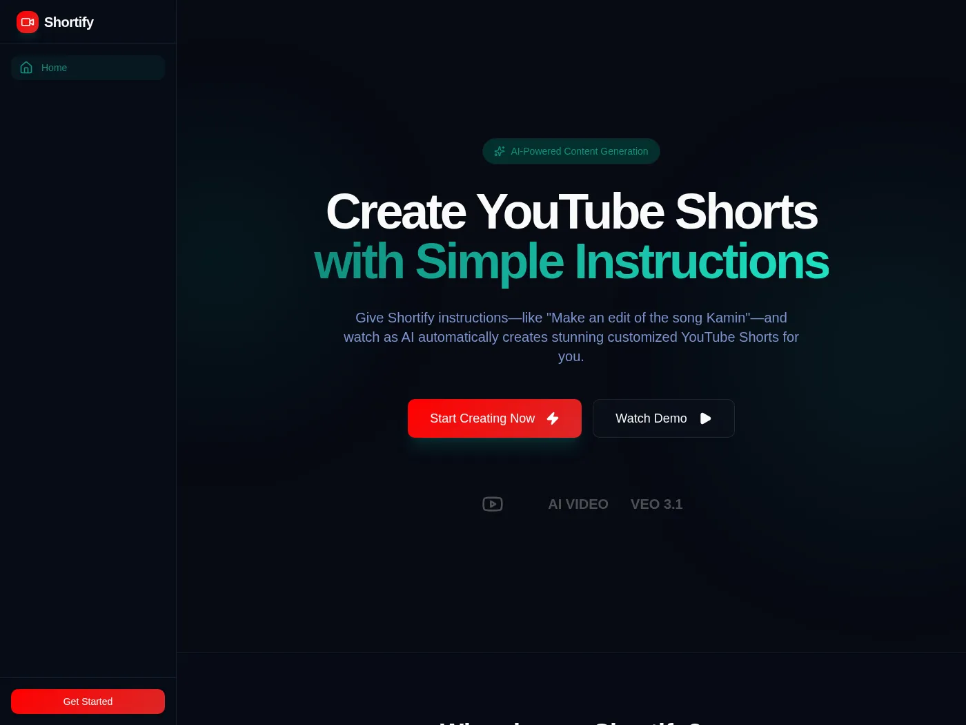 Shortify AI Shorts Maker