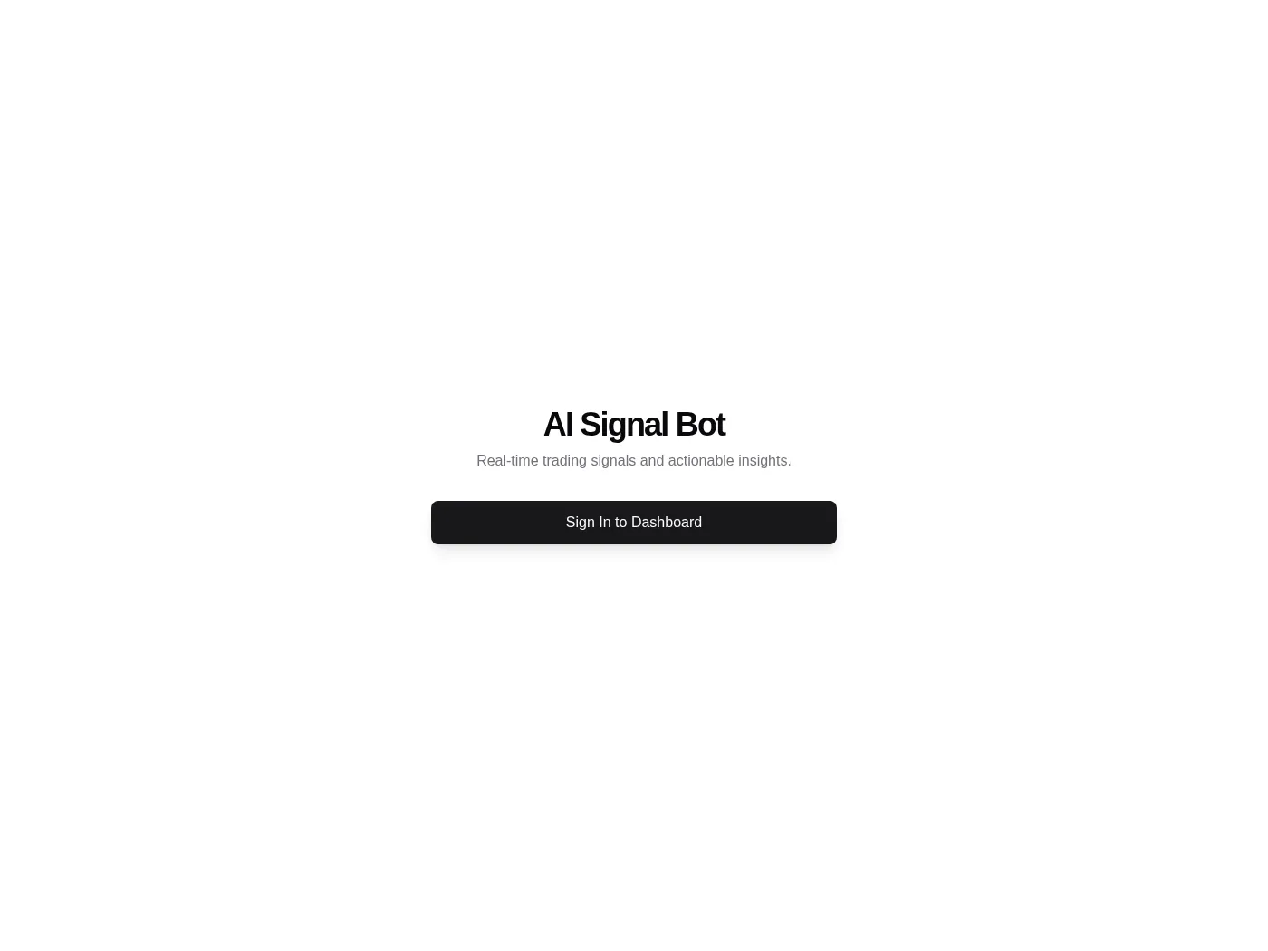 AI Signal Bot