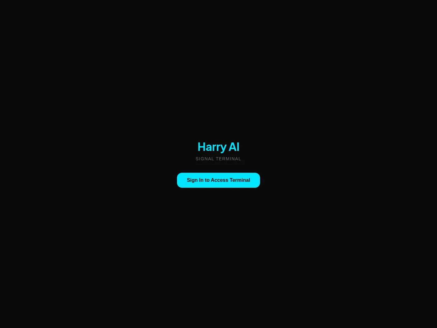 Harry AI Signal Terminal