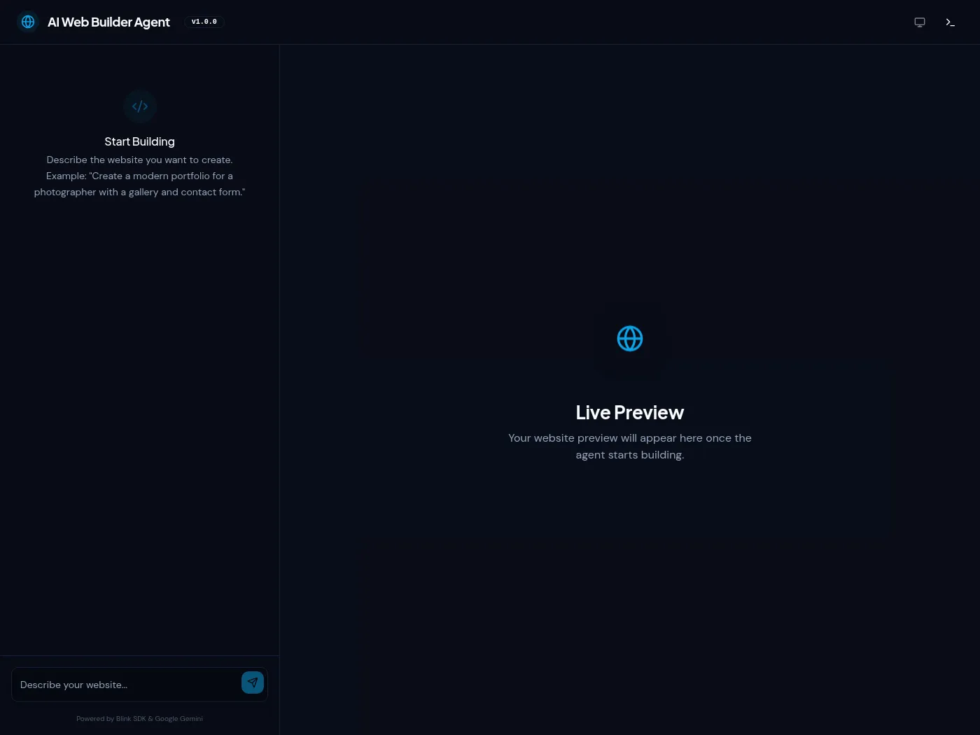 AI Web Builder Agent