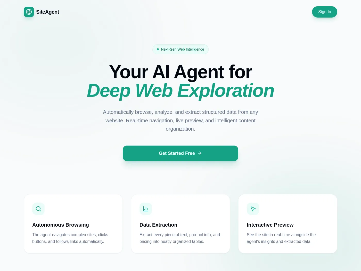AI Website Agent