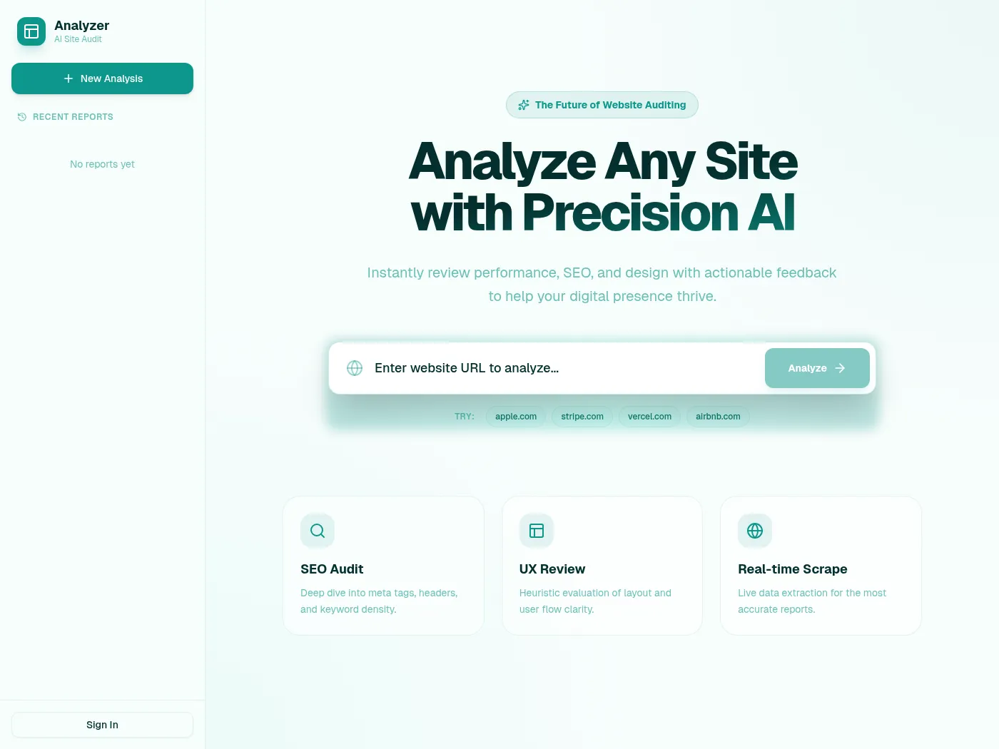 AI Site Analyzer