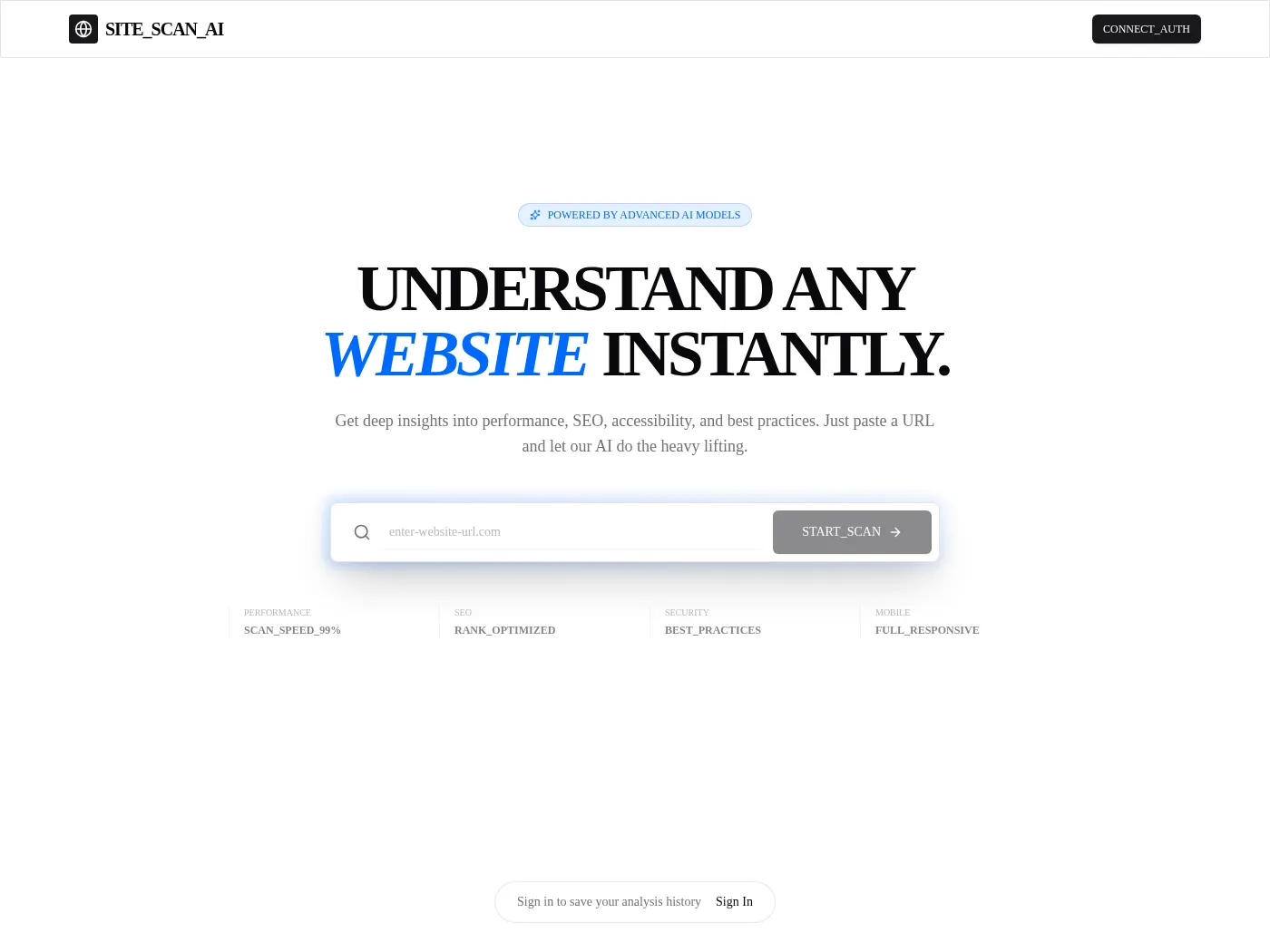 AI Website Analyzer