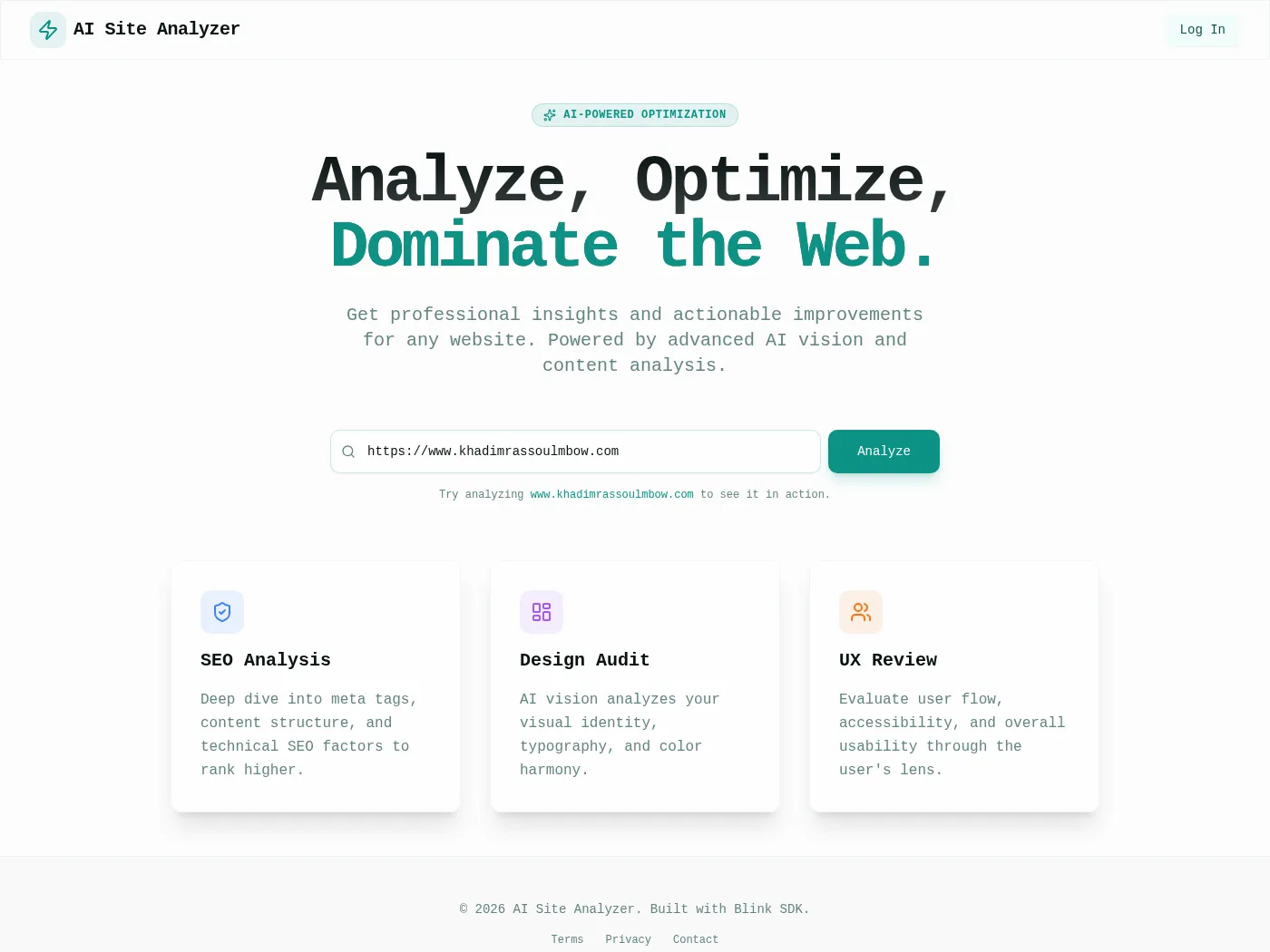 AI Site Analyzer