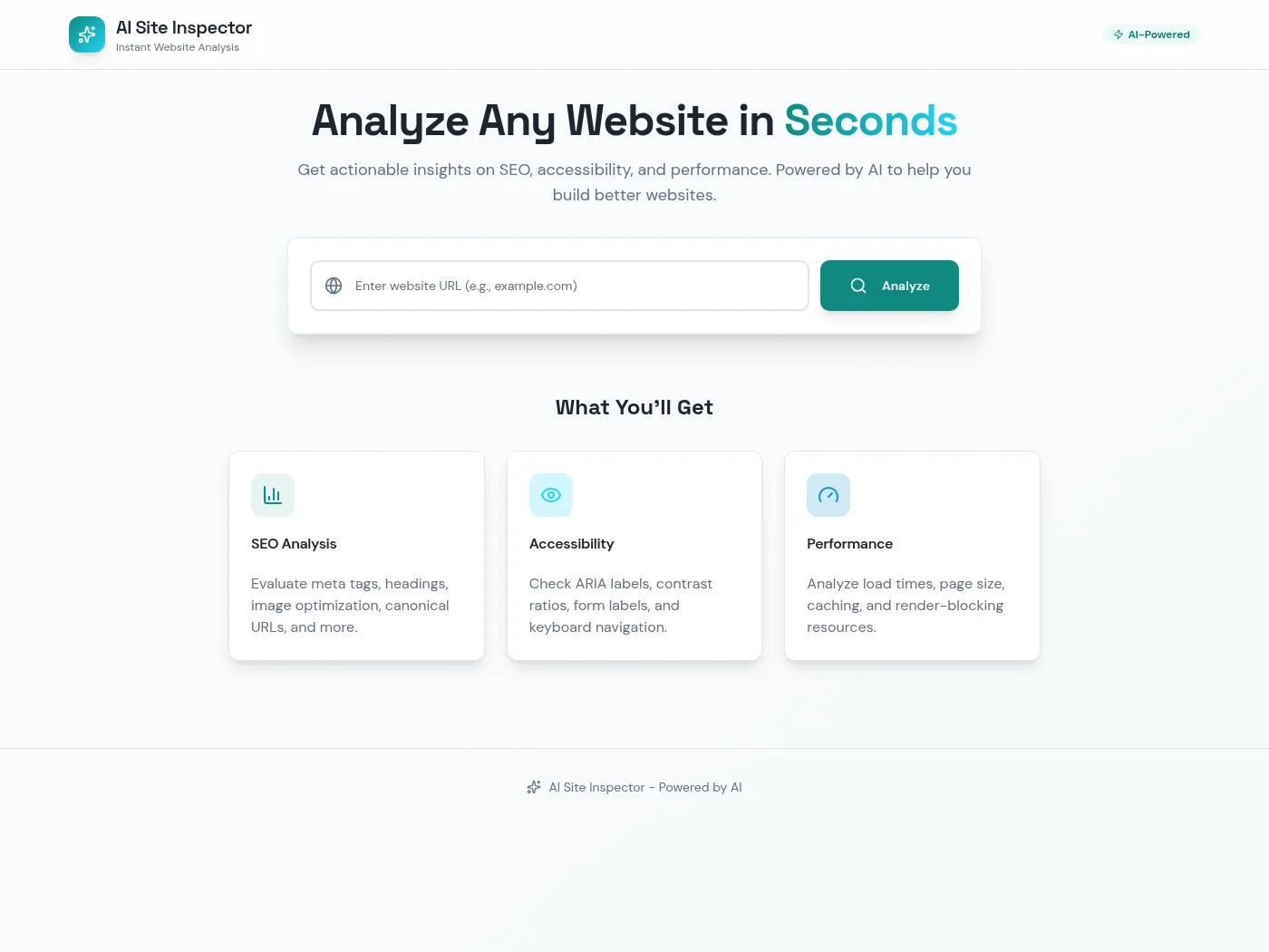 AI Site Inspector