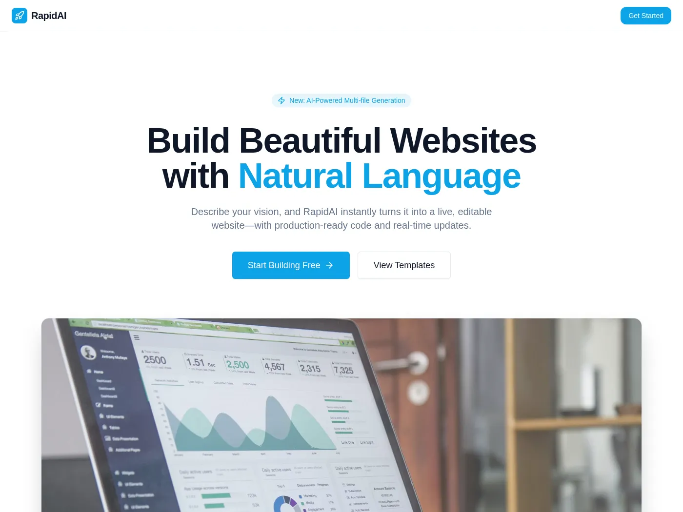RapidAI Website Builder