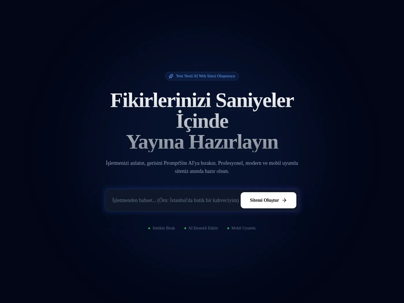PromptSite AI Builder