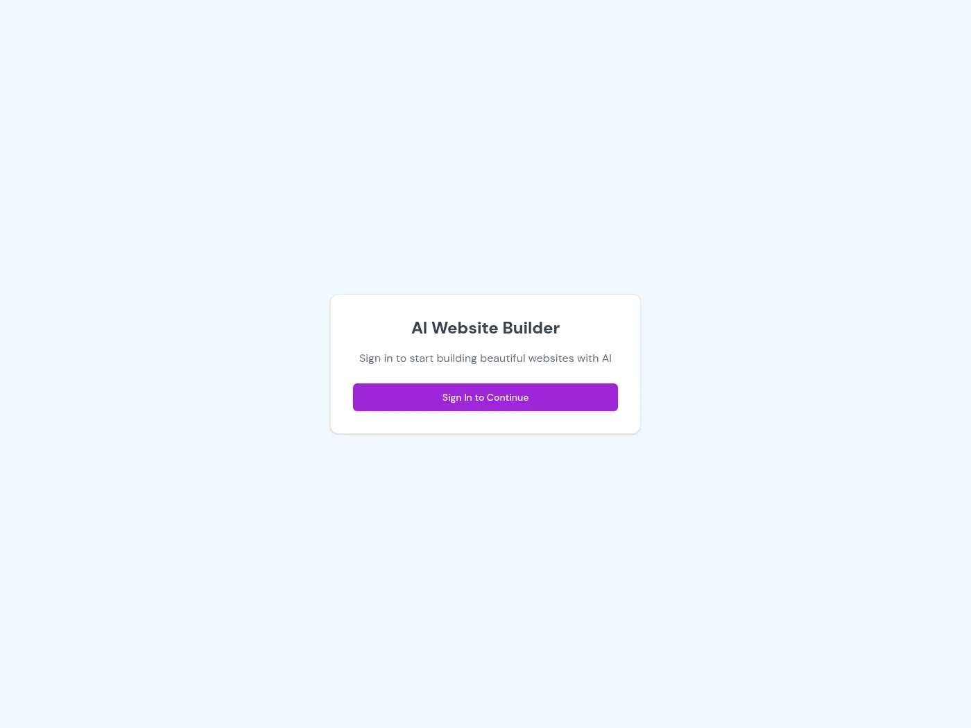 AI Website Builder