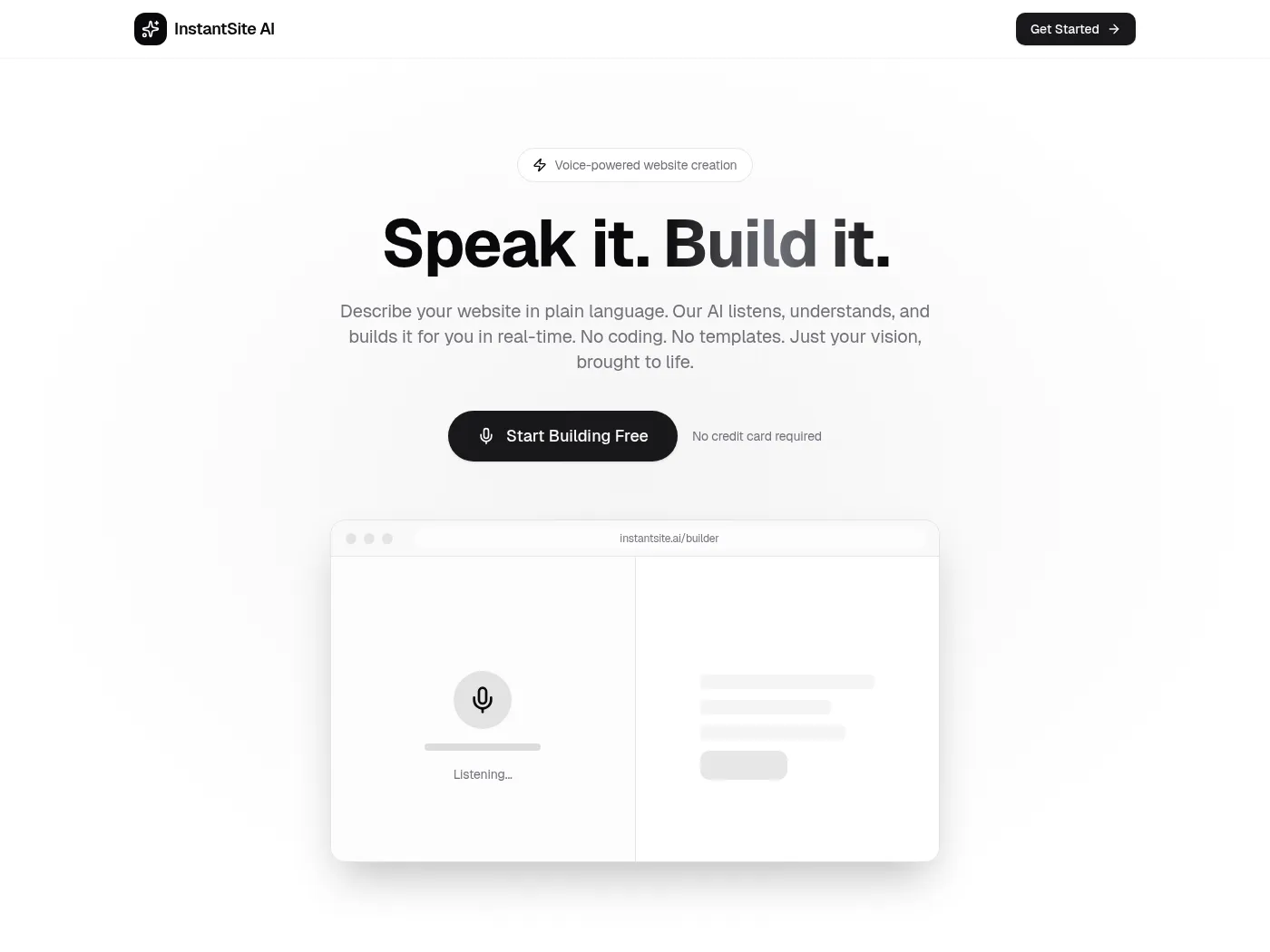 InstantSite AI