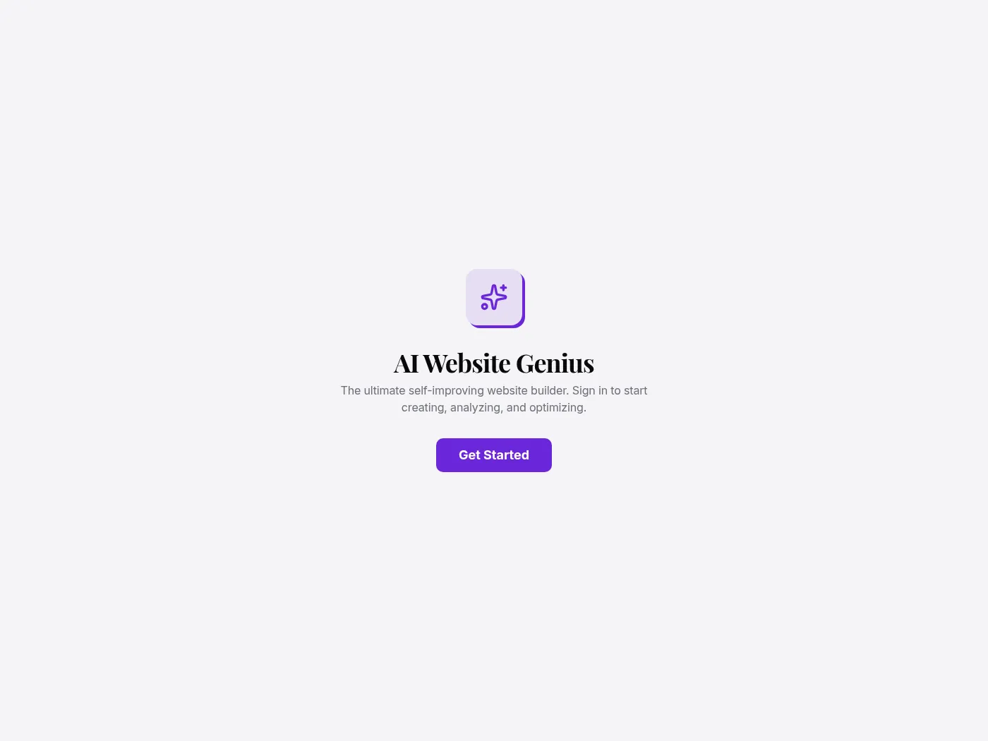 AI Website Genius Builder