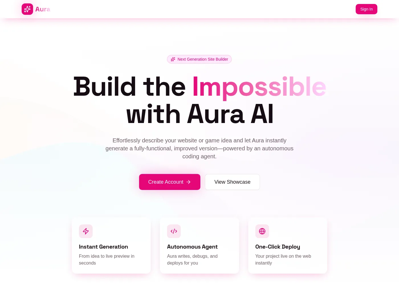 AI Website & Game Builder