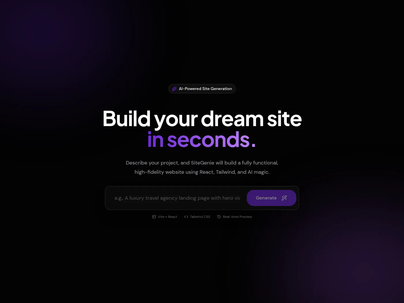 SiteGenie AI Builder