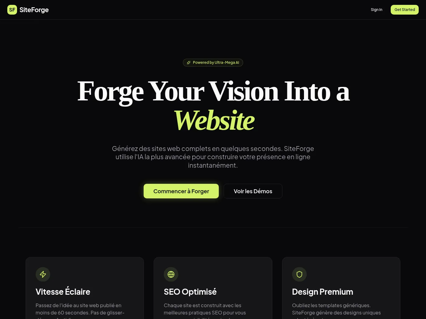 AI SiteForge