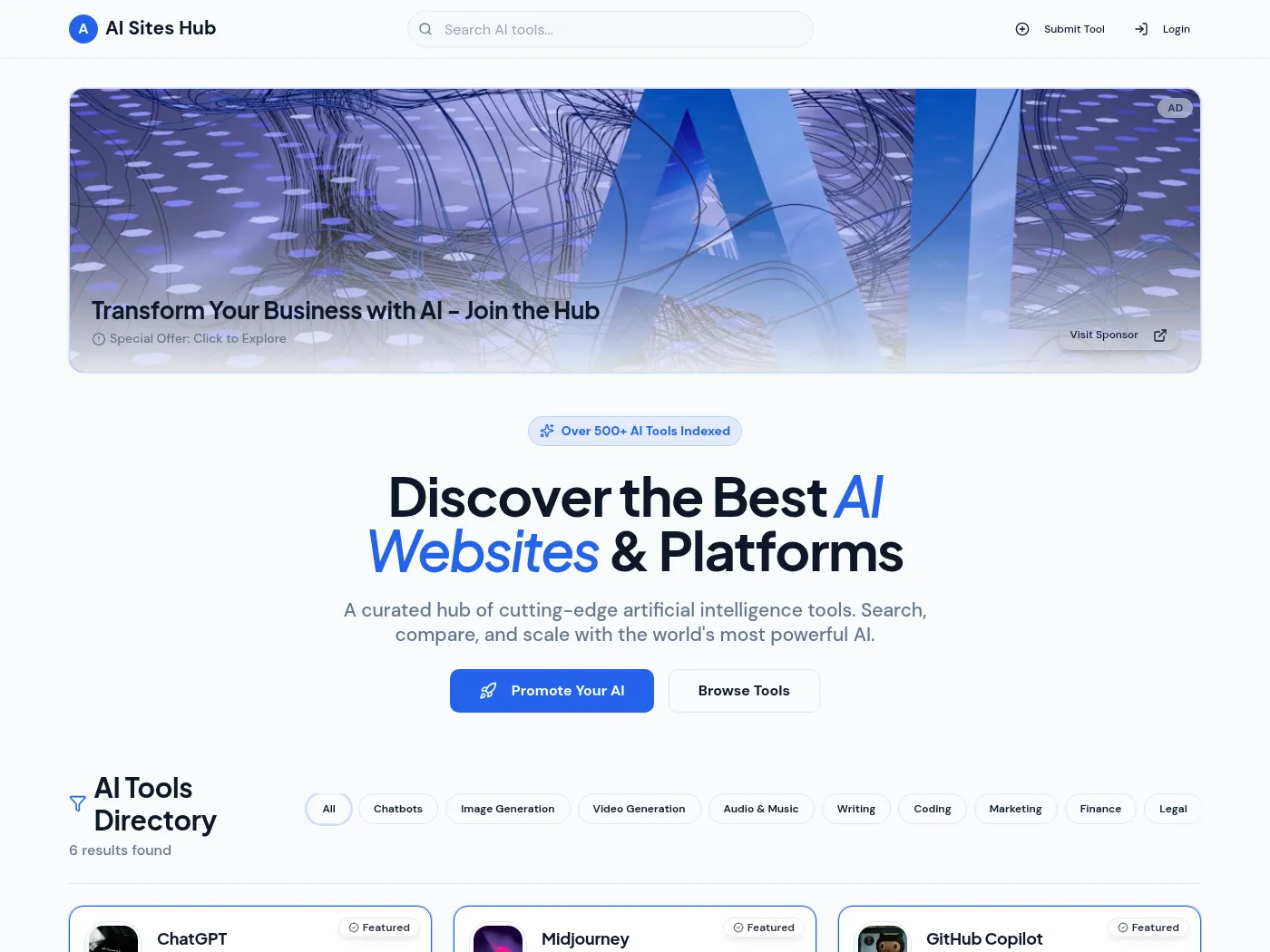 AI Sites Hub