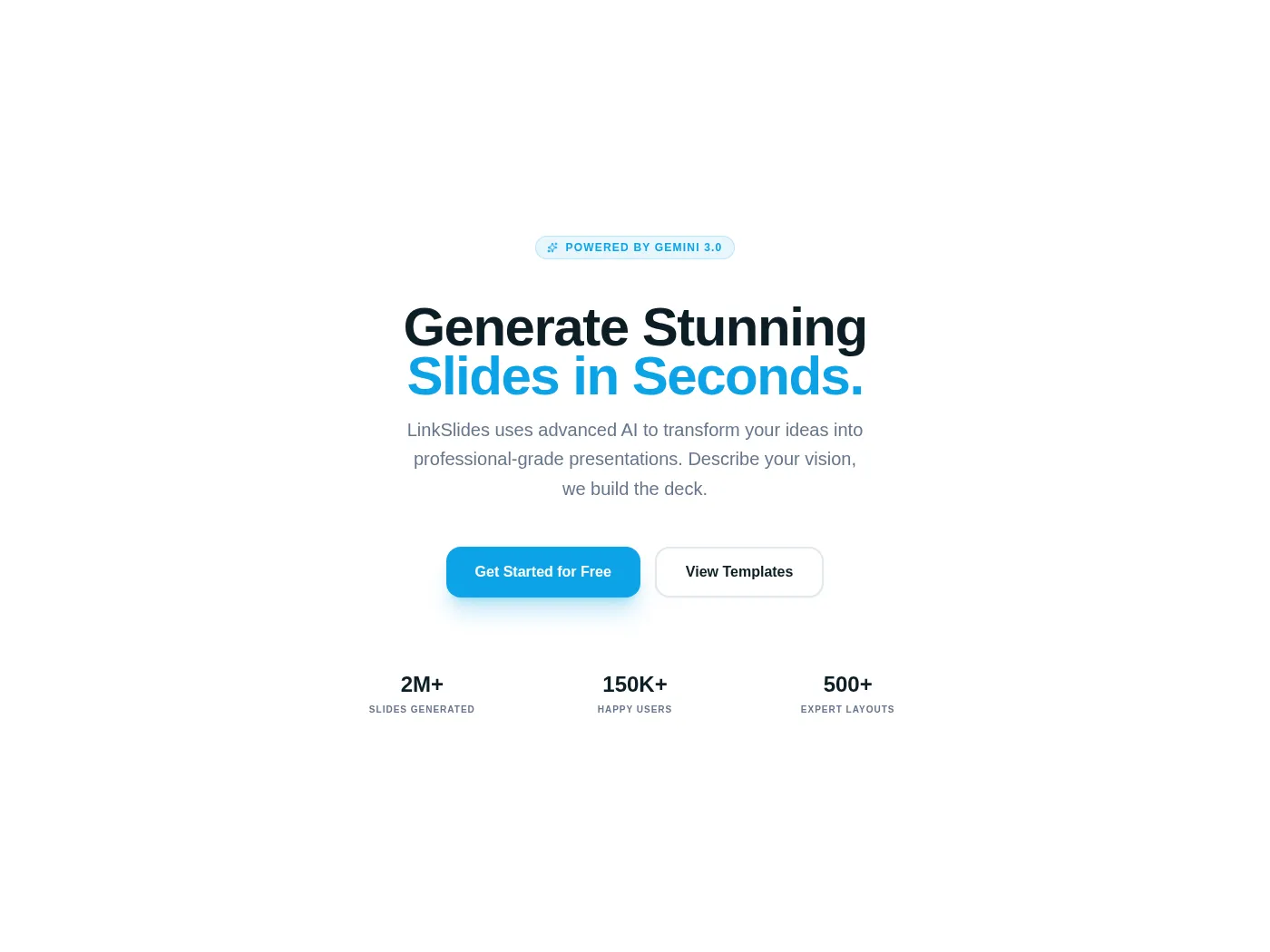 LinkSlides AI Slides