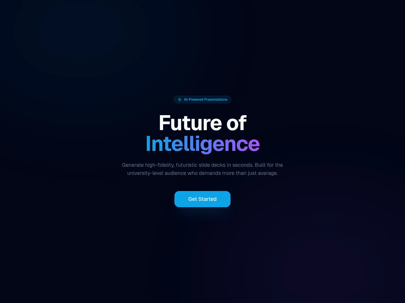 Futurist AI Slide Deck