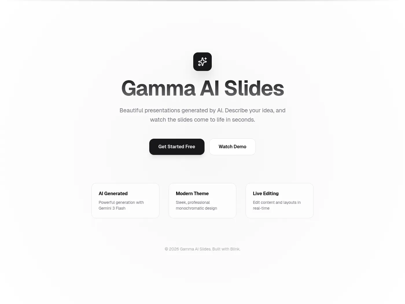 Gamma AI Slides