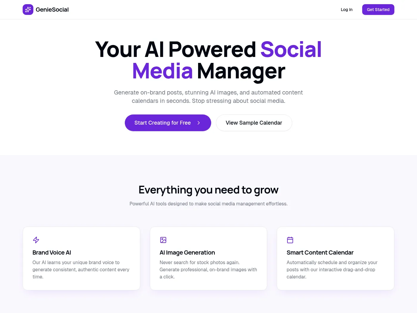 AI Social Media Genie
