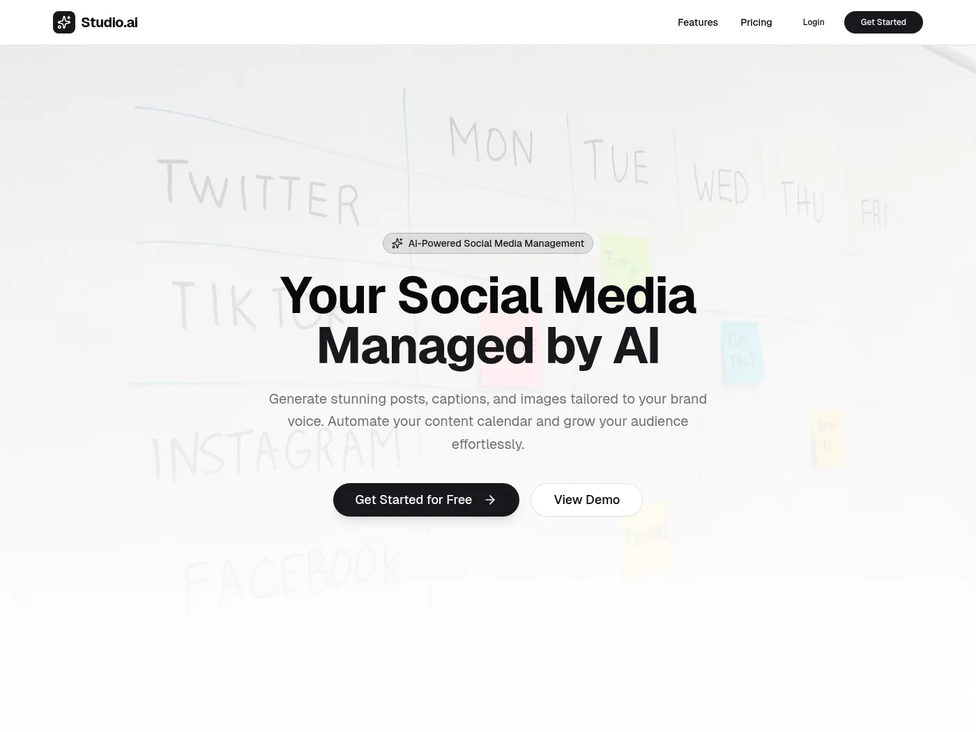 AI Social Media Studio