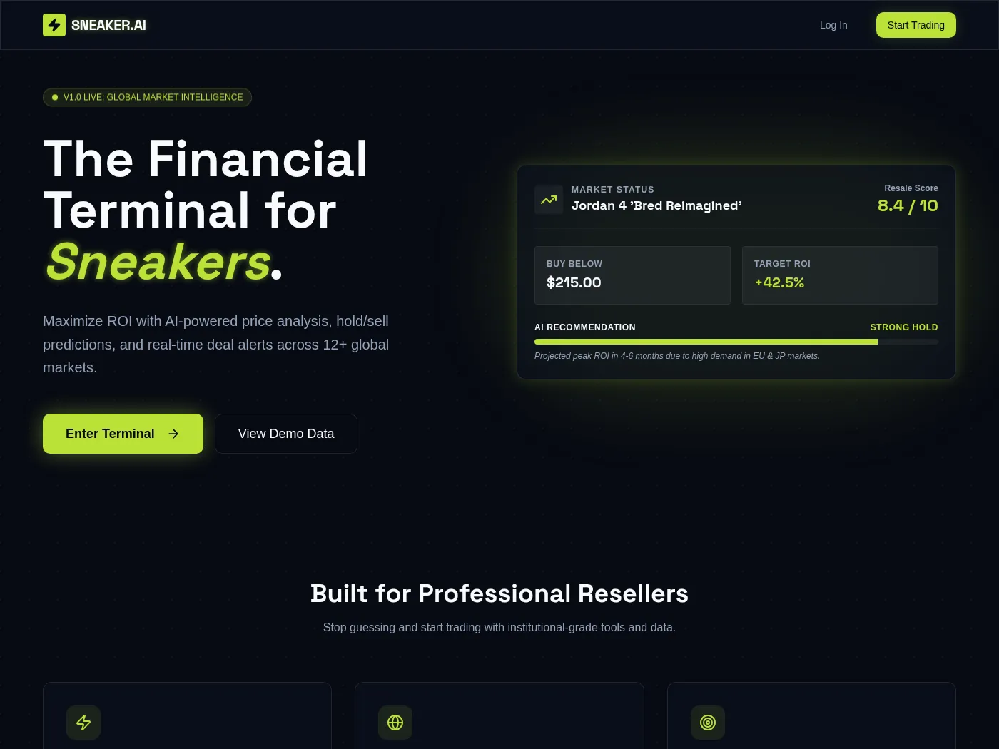Sneaker AI Resale Hub
