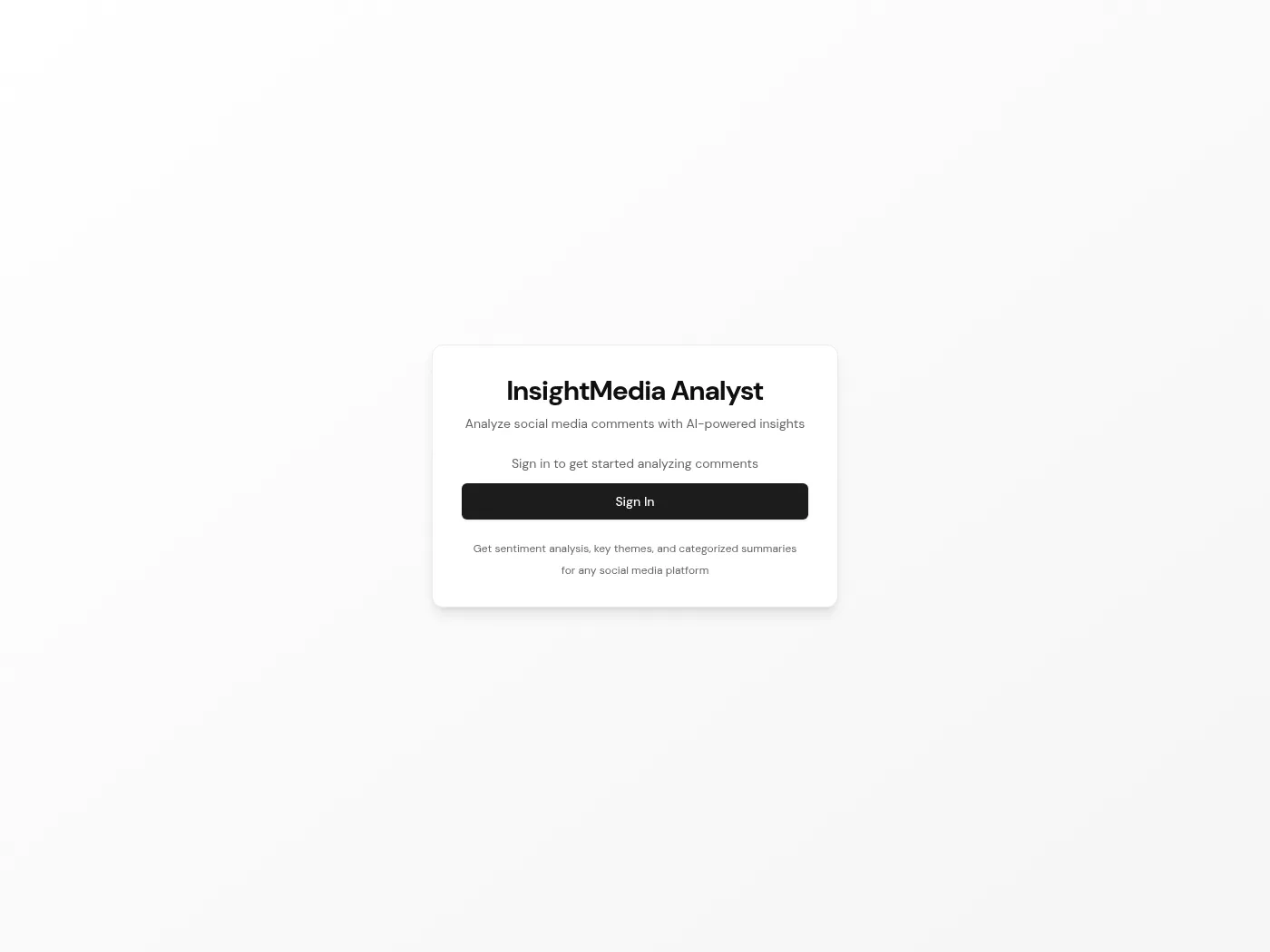 InsightMedia Analyst