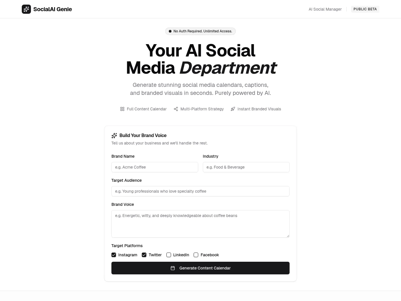 SocialAI Genie