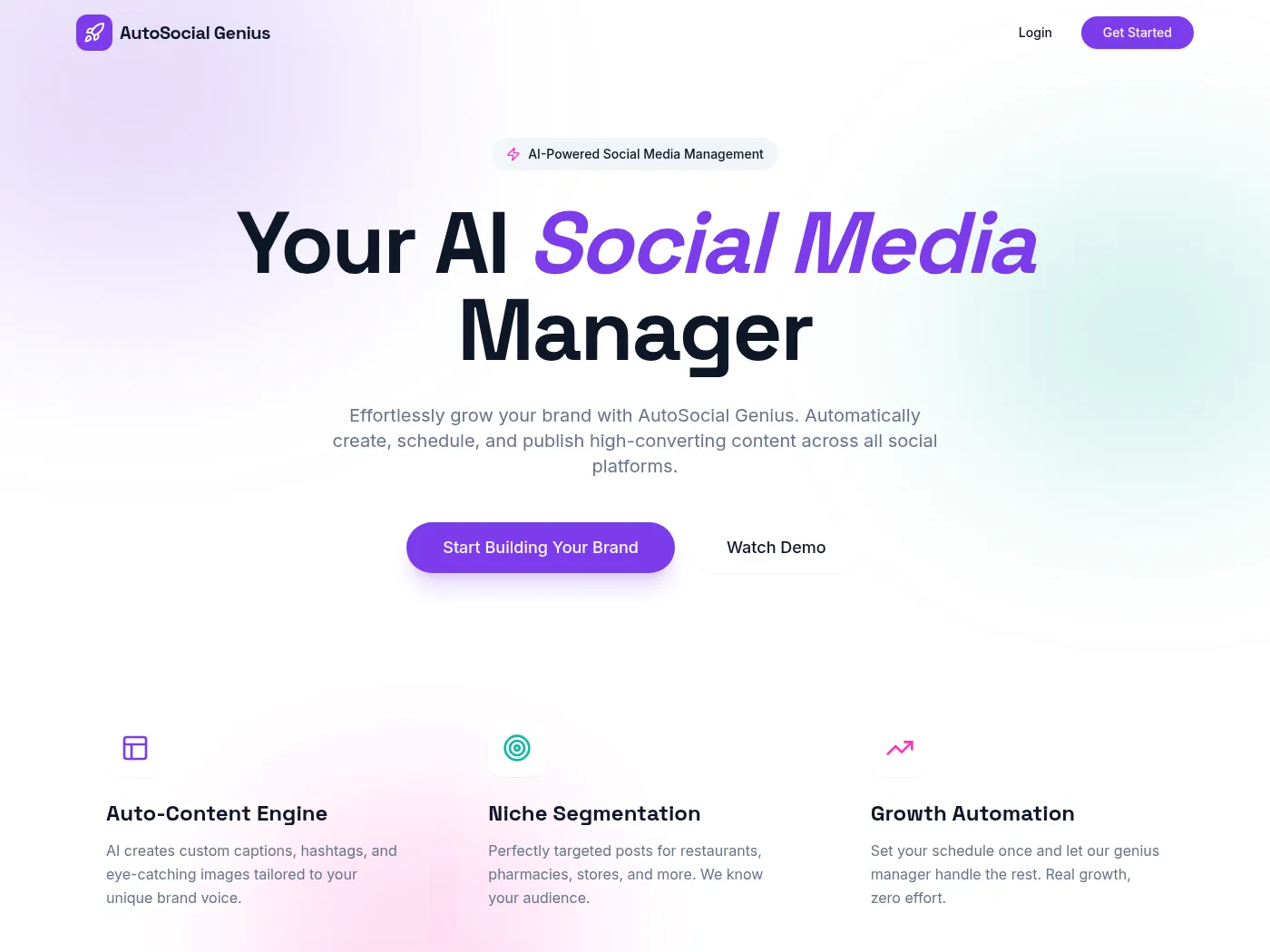 AutoSocial Genius