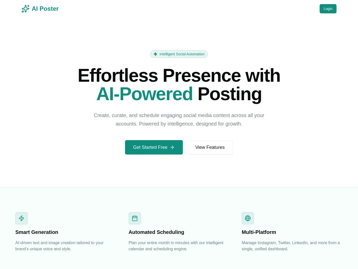 AI Social Poster