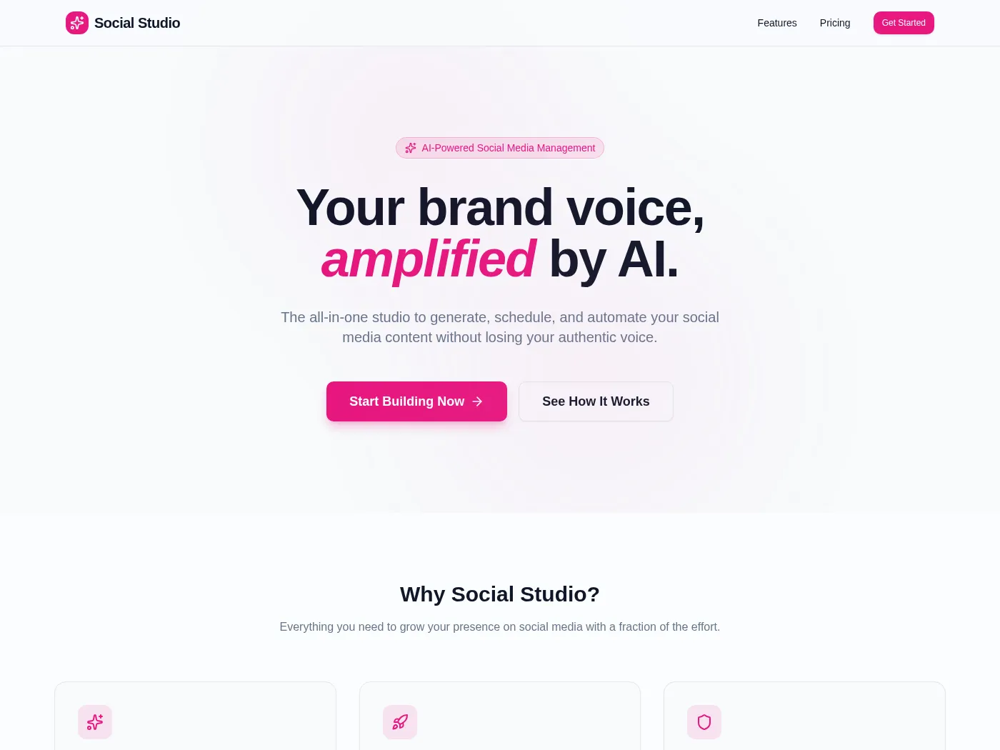 AI Social Media Studio