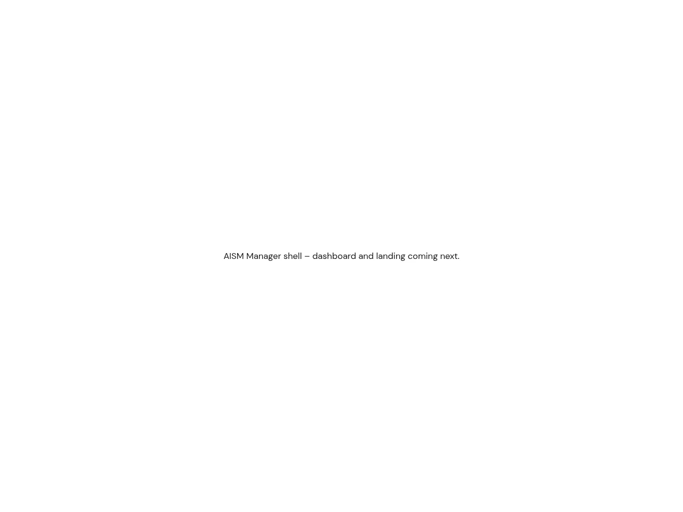 AISM Manager