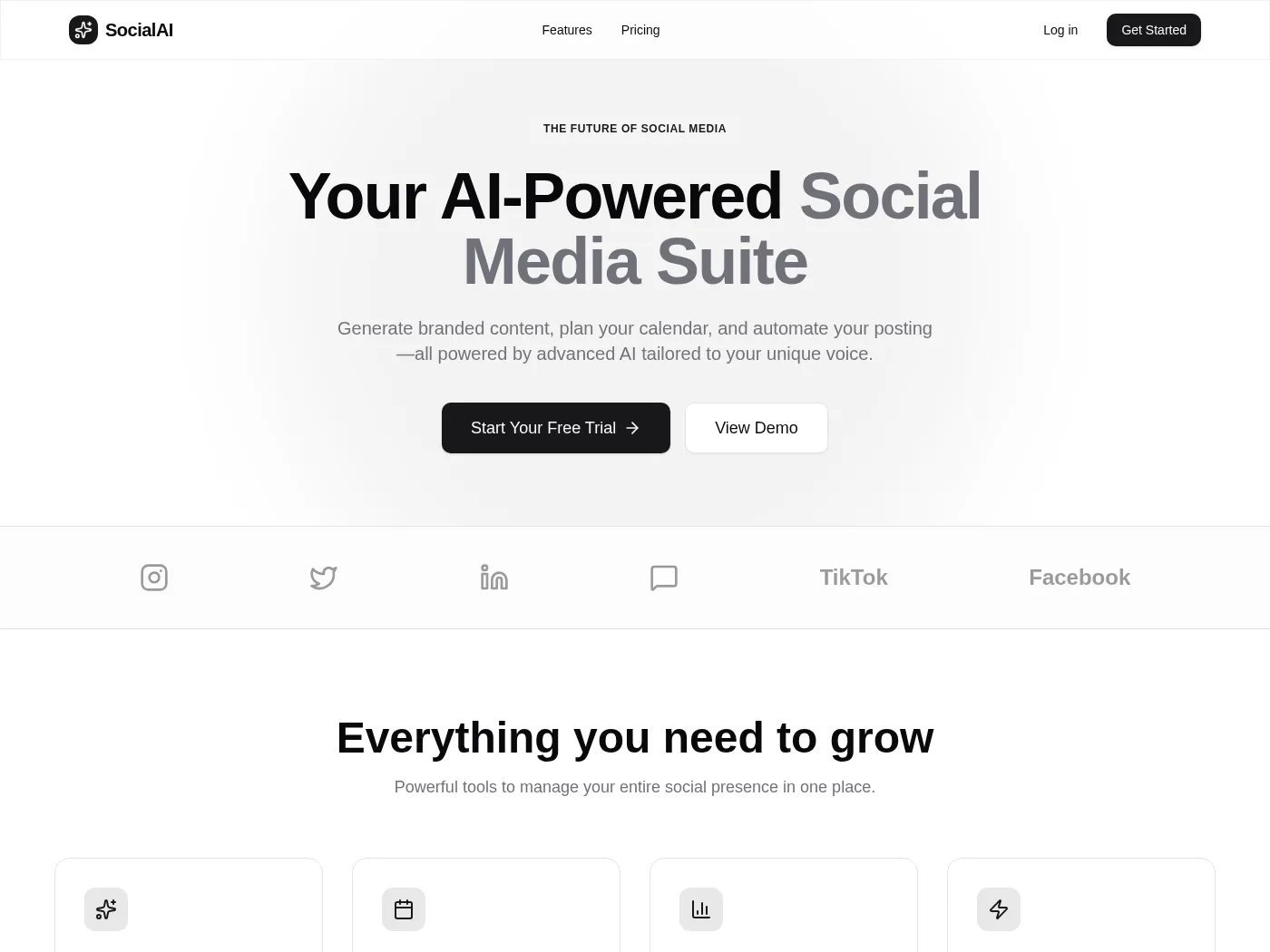 AI Social Media Suite