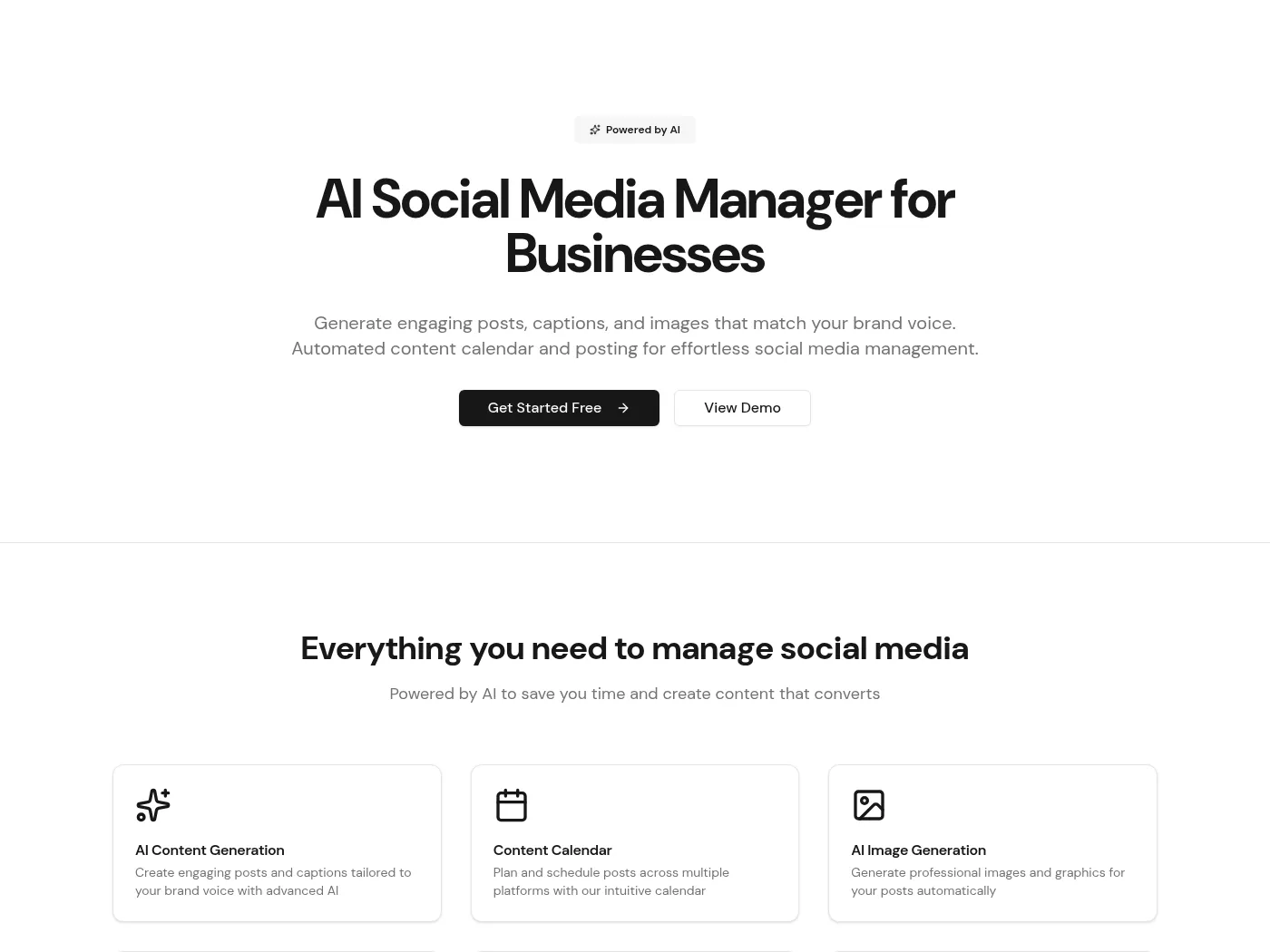 SmartSocial AI Manager