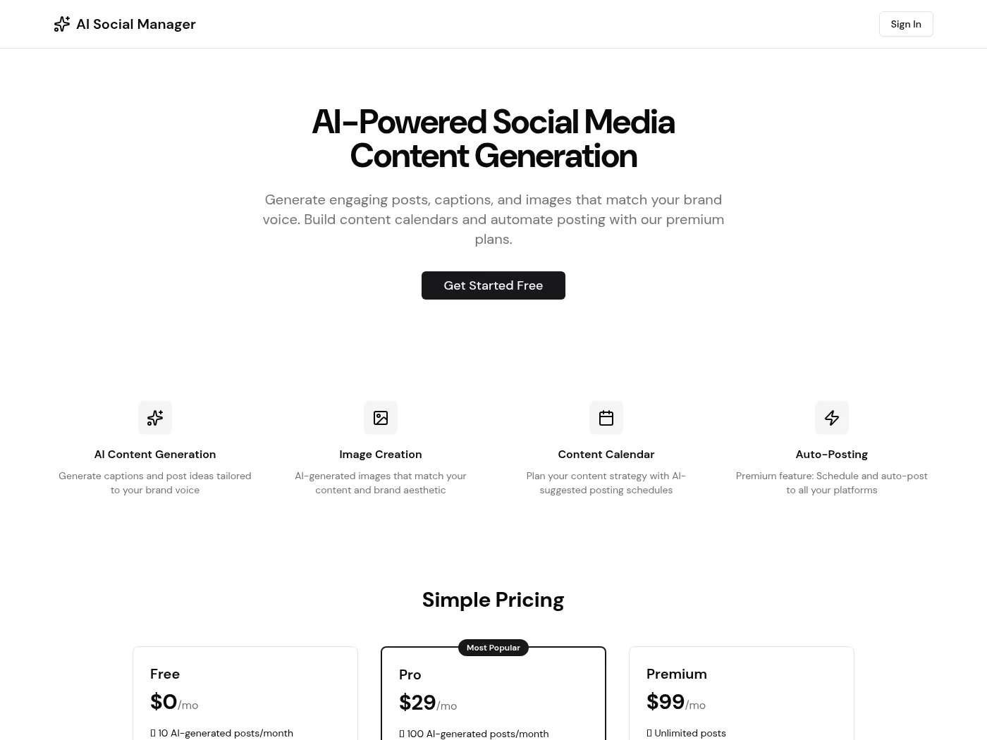AI Social Media Manager