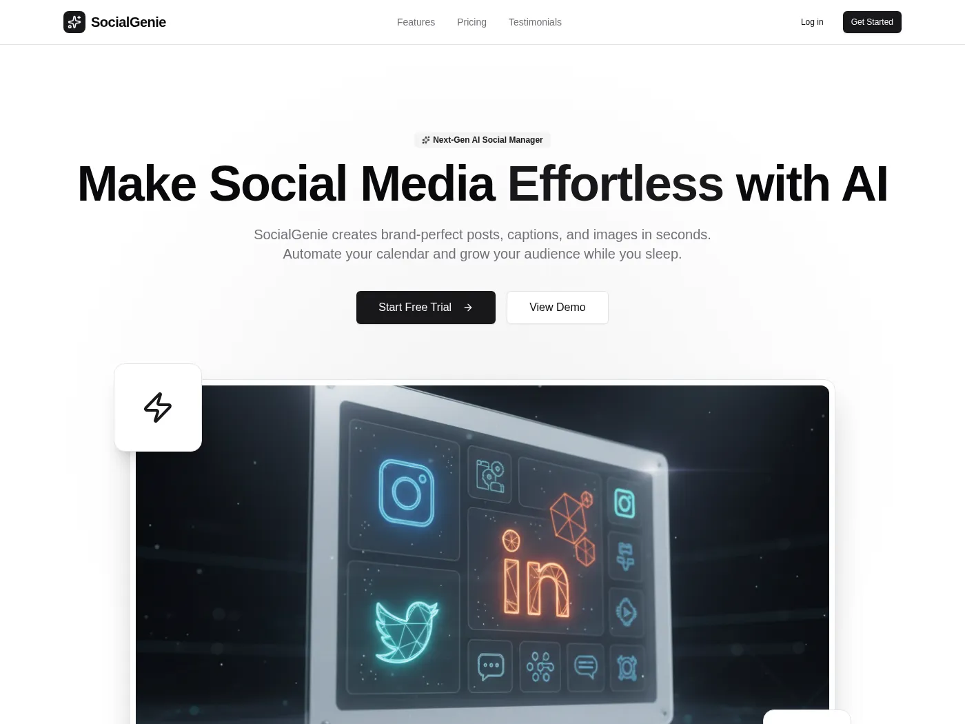 SocialGenie AI Manager