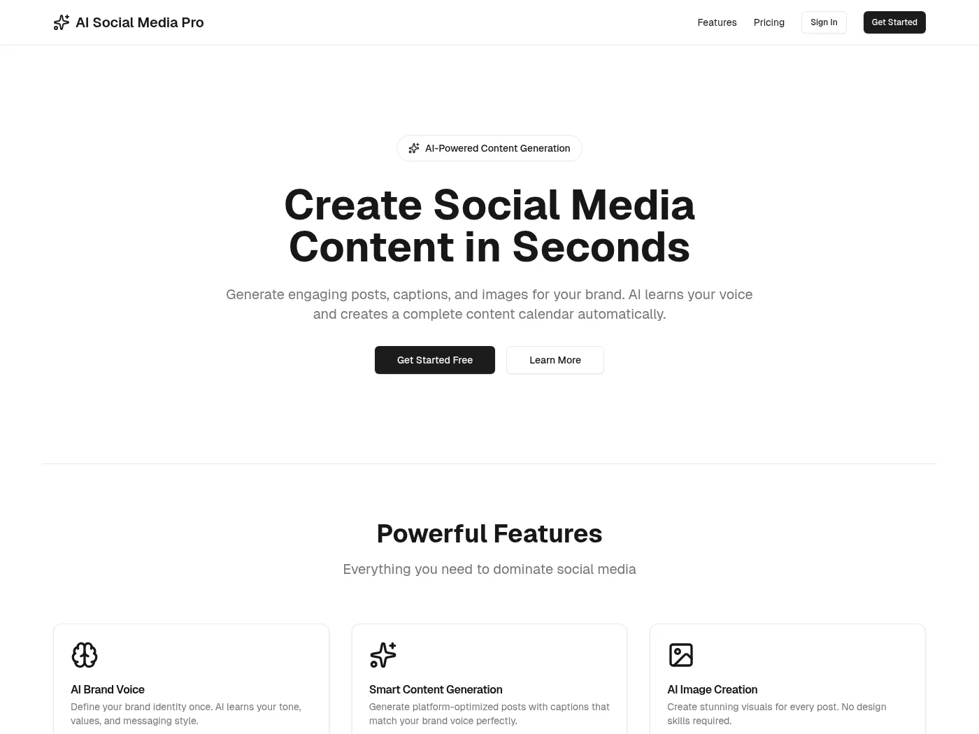AI Social Media Pro