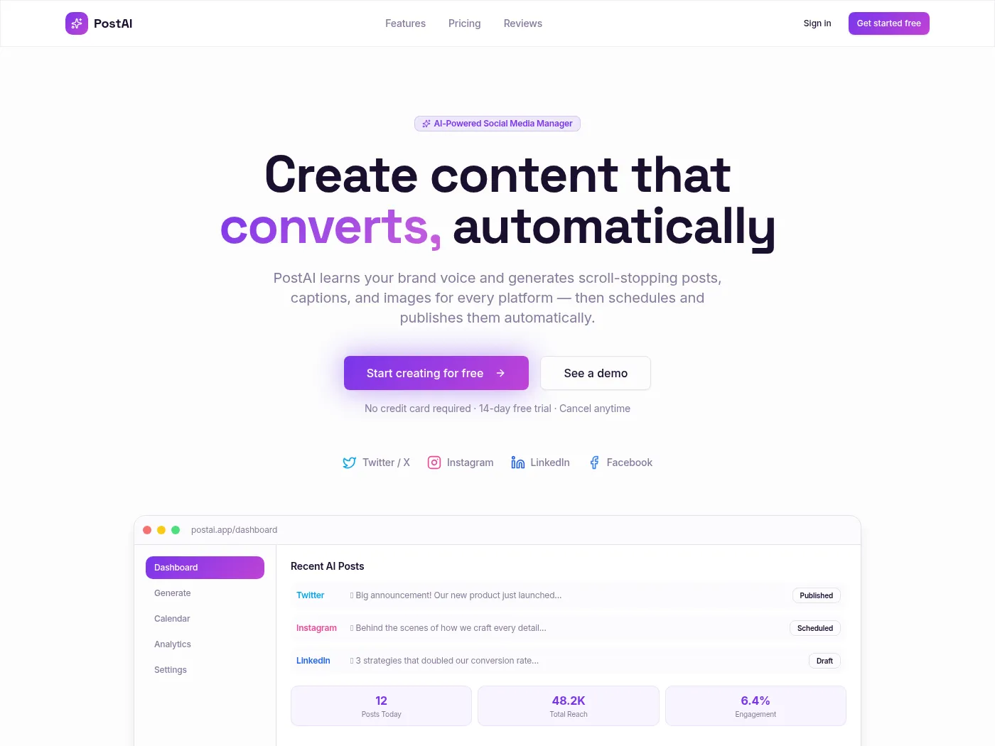 AI Social Media Manager