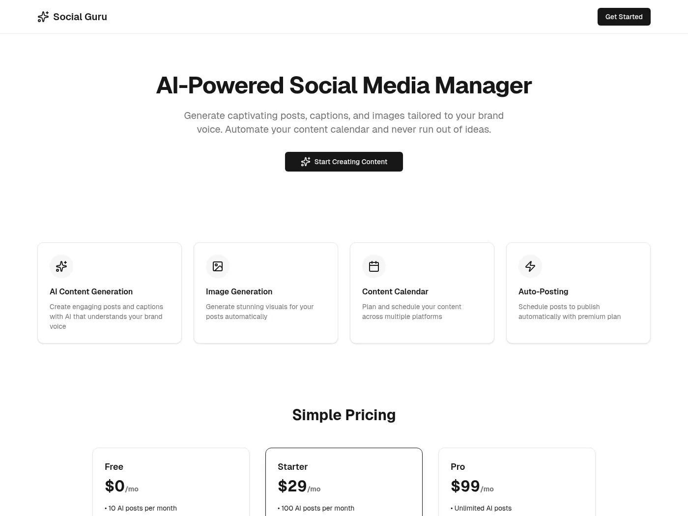 AI Social Media Guru