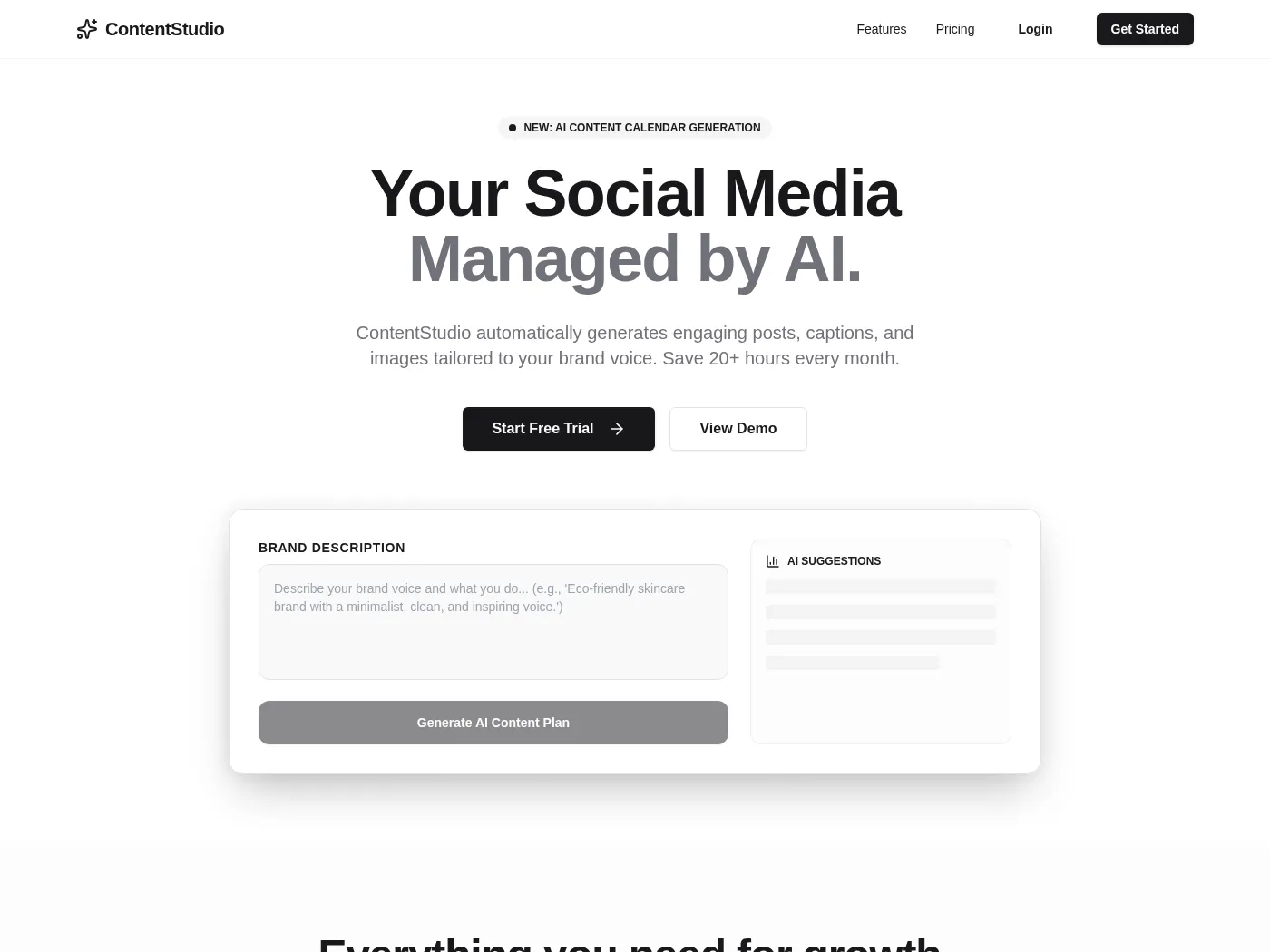 AI Social Content Studio