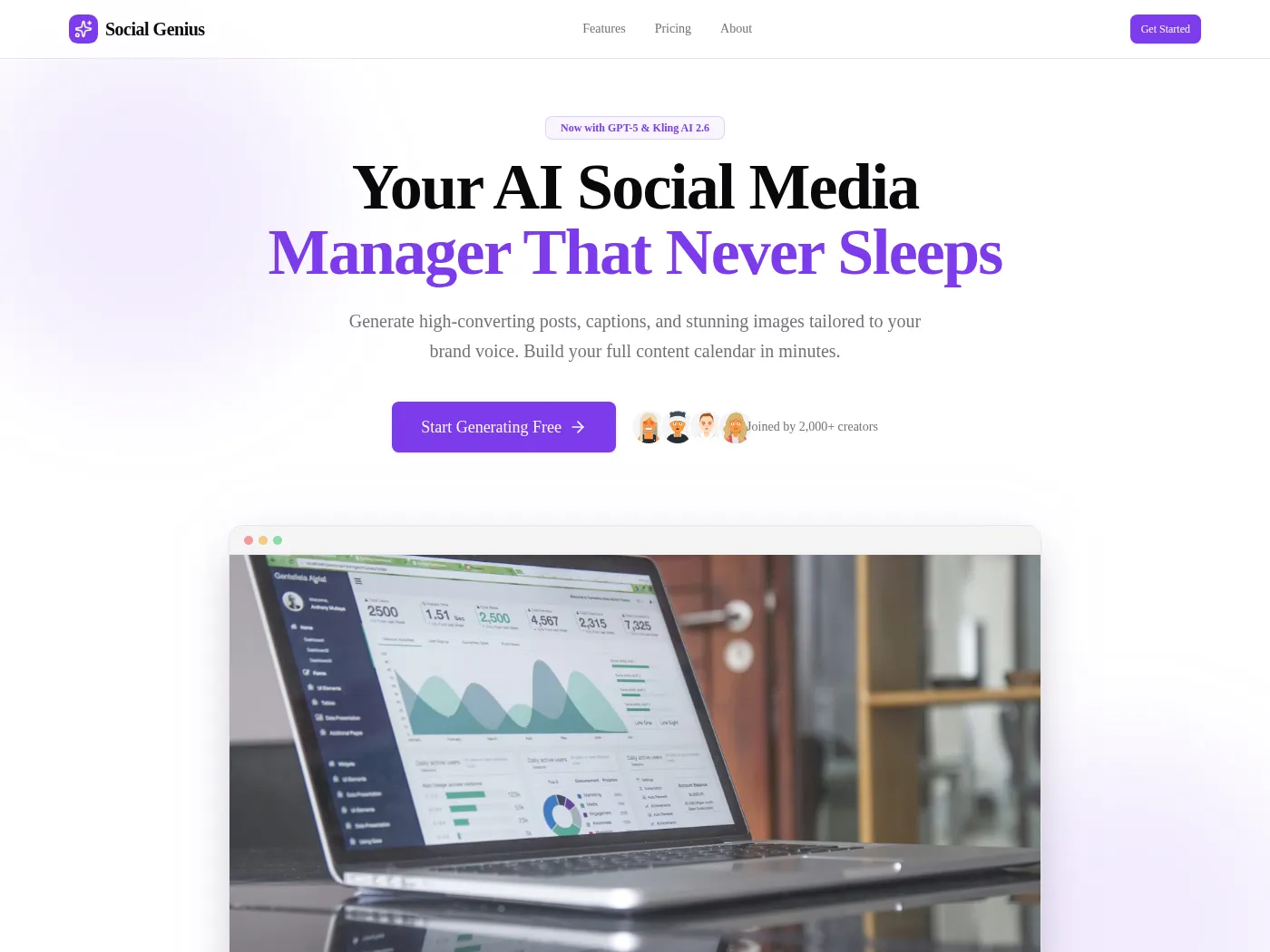 Generates social media posts