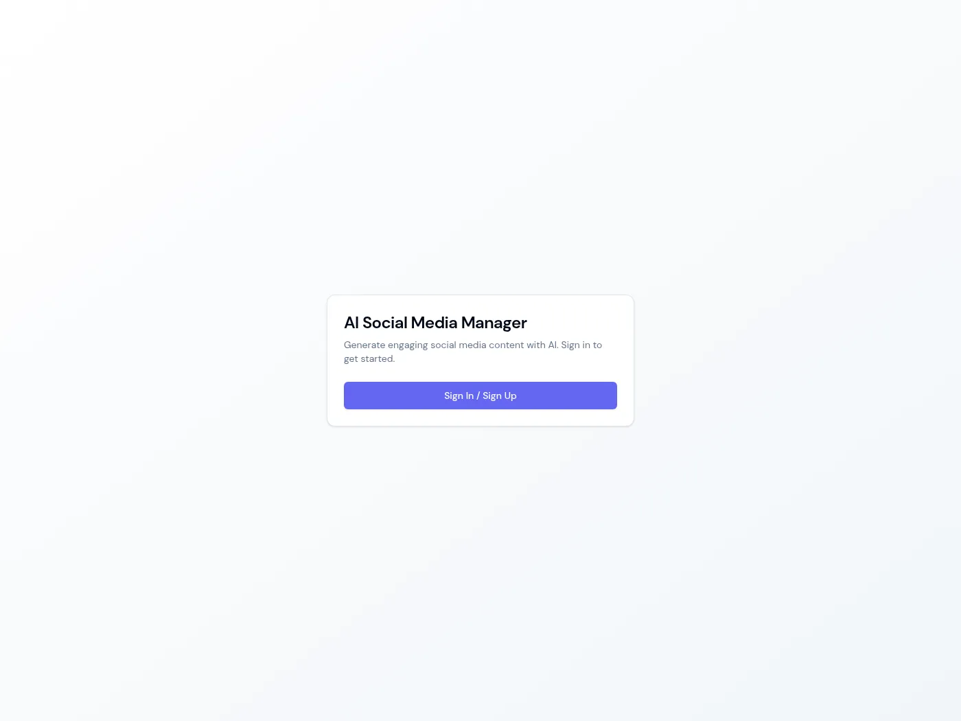 AI Social Media Manager