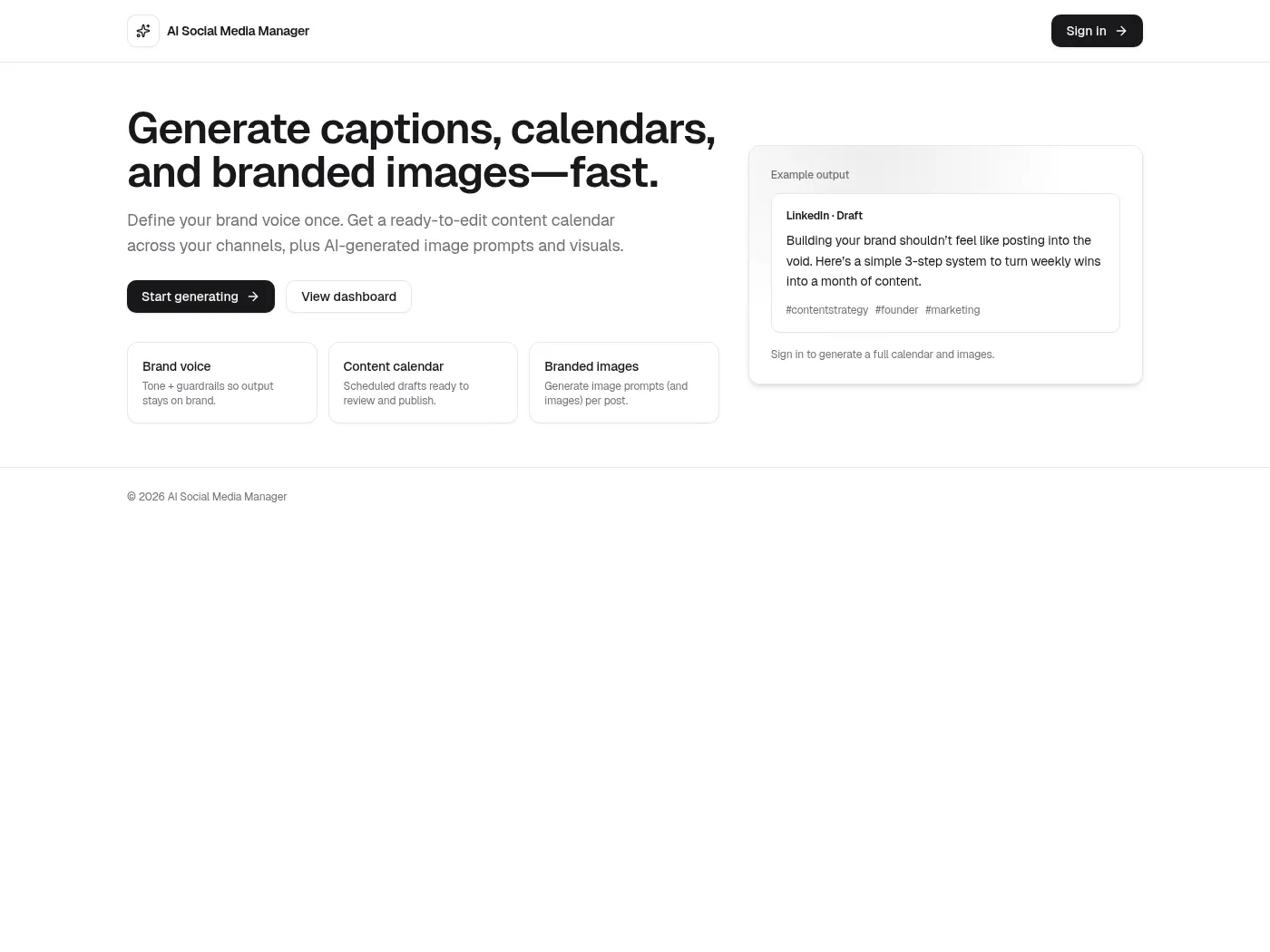 AI Social Media Manager